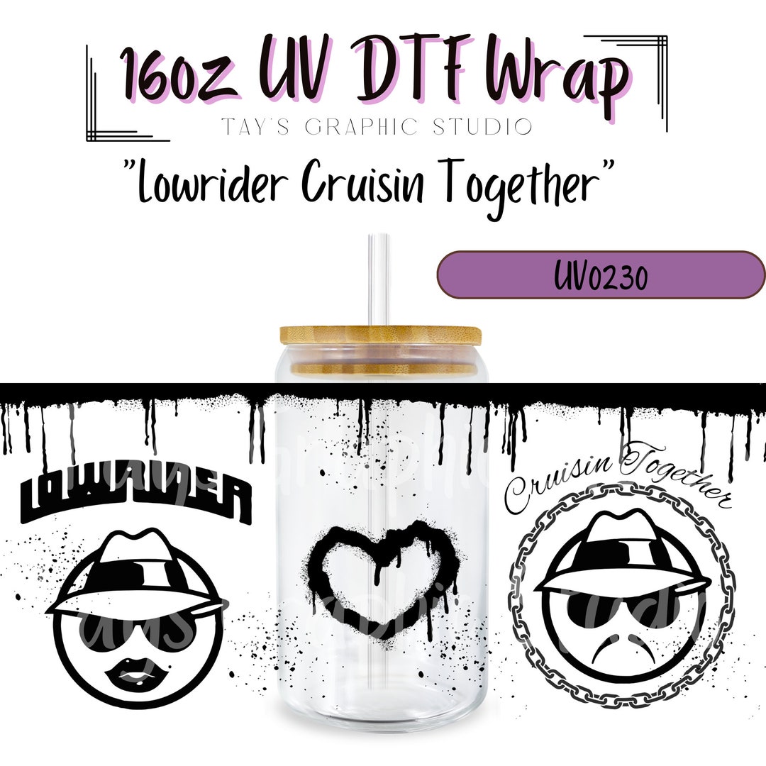 Lowrider Crusin Together UV DTF Wrap Physical Item High Quality Wrap - Etsy