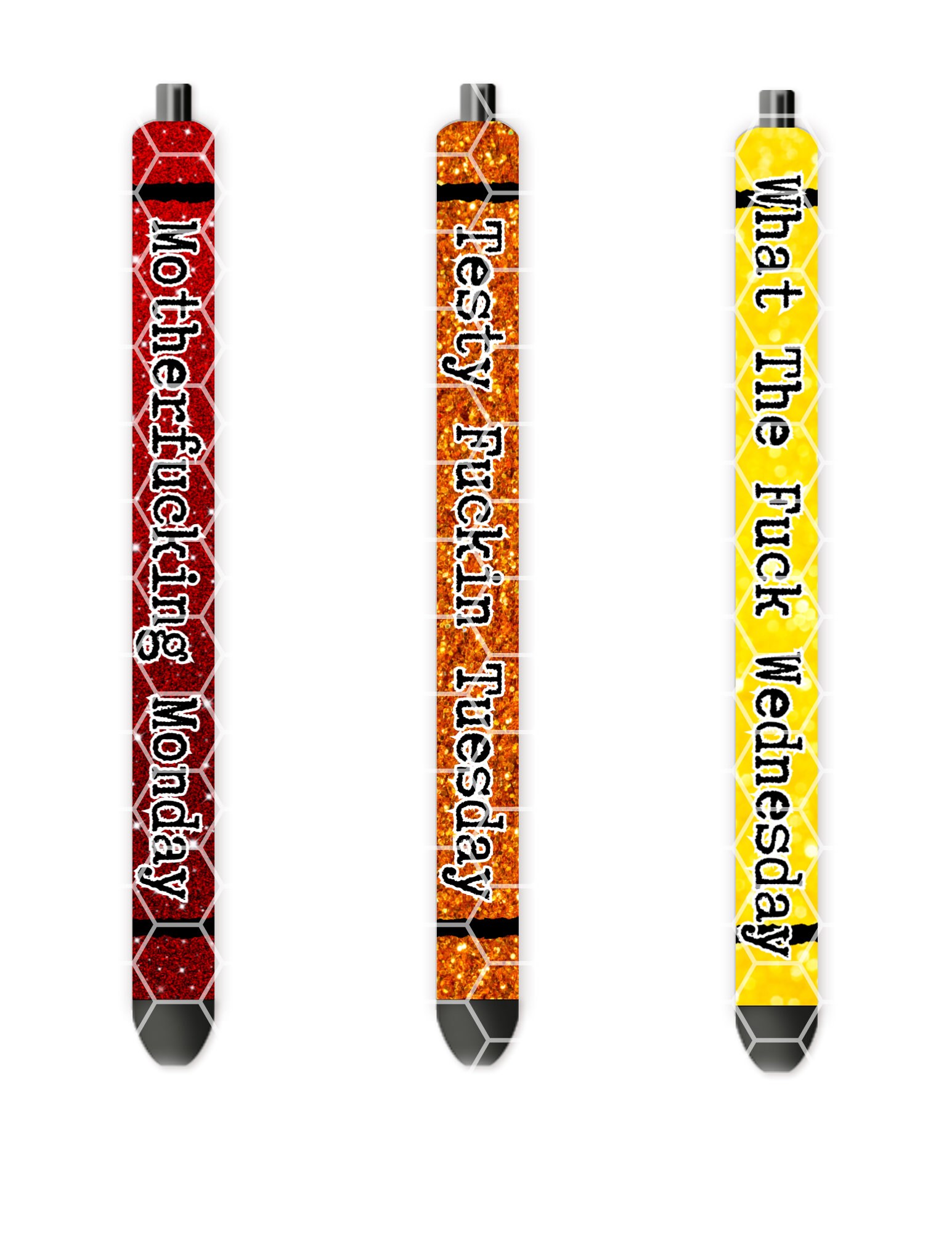 Pen Day Wraps Week Day Funny Pen Wraps Digital Download PNG 300 DPI - Etsy