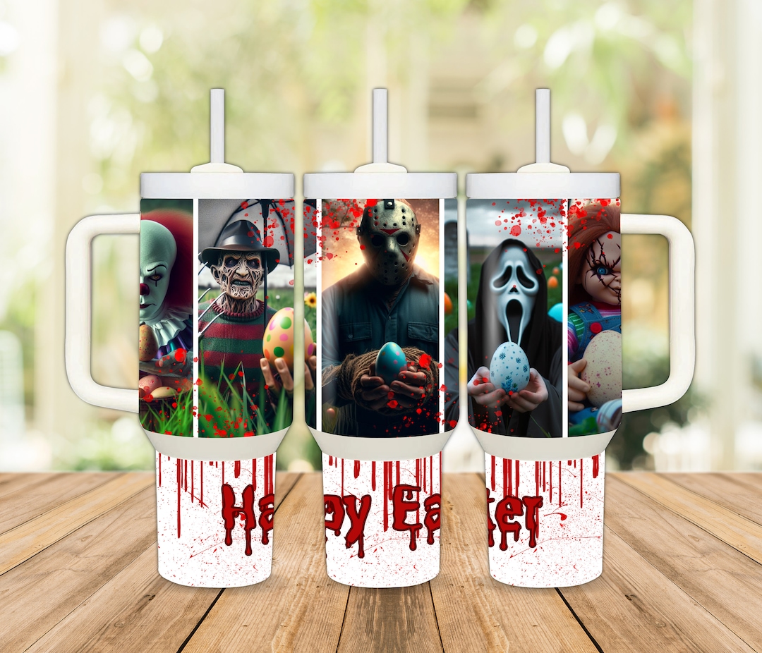 Happy Easter Horror Characters Easter Spooky Easter Easter Eggs 40oz ...