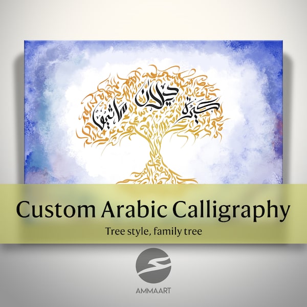 Calligraphy Family Tree - Etsy