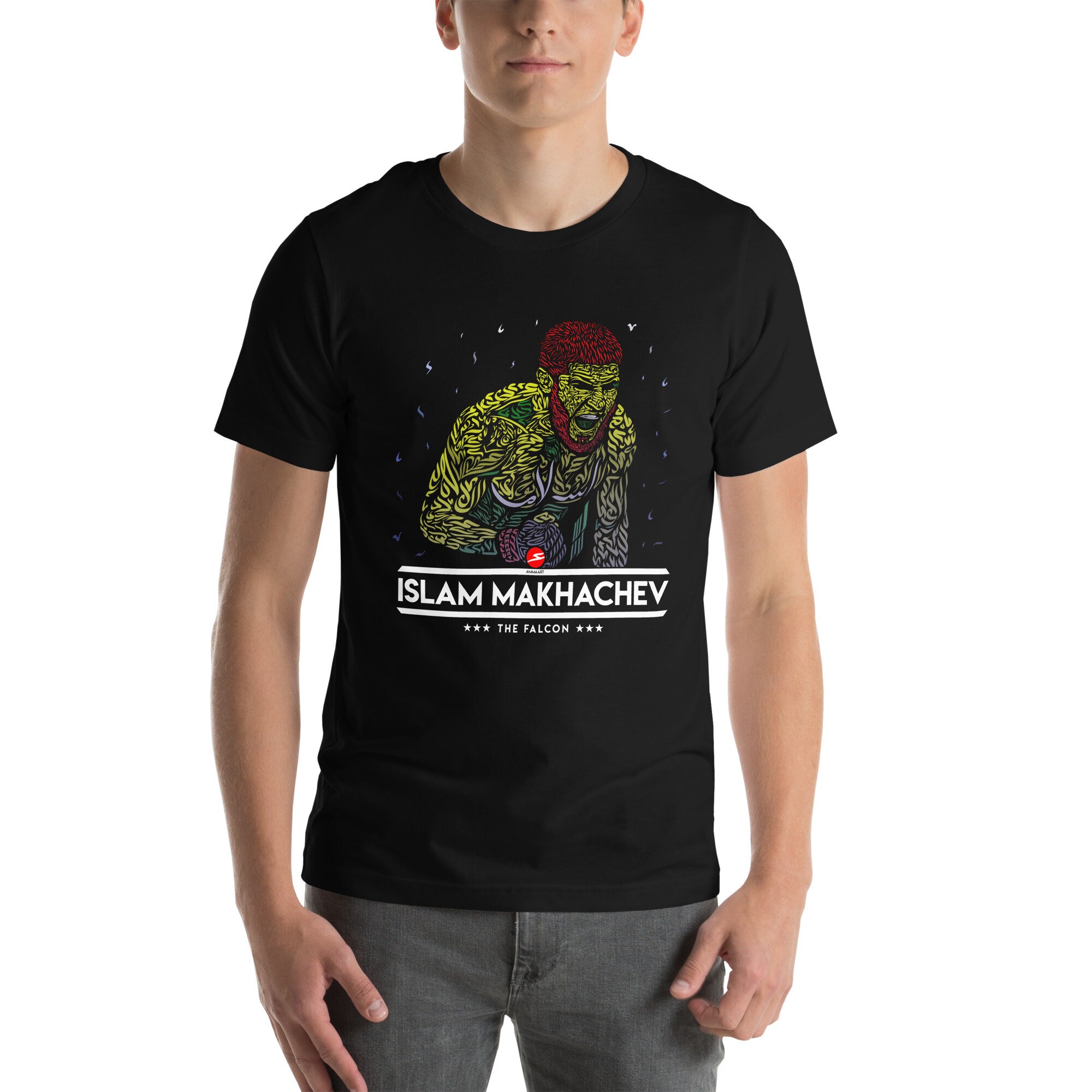 Islam Makhachev Calligraphy Portrait Unisex T-shirt - Etsy