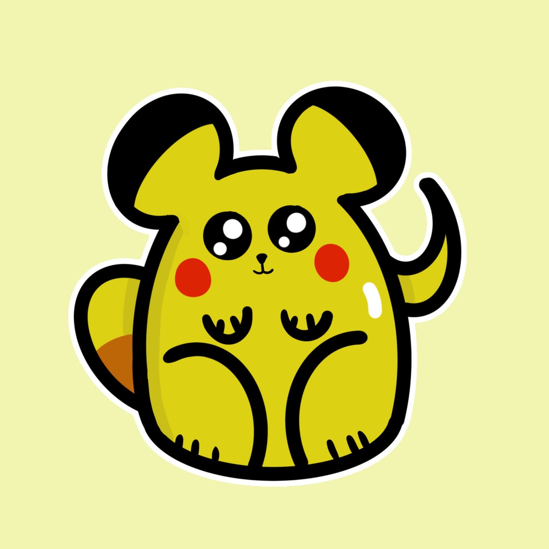 Yellow Mouse Sticker - Etsy
