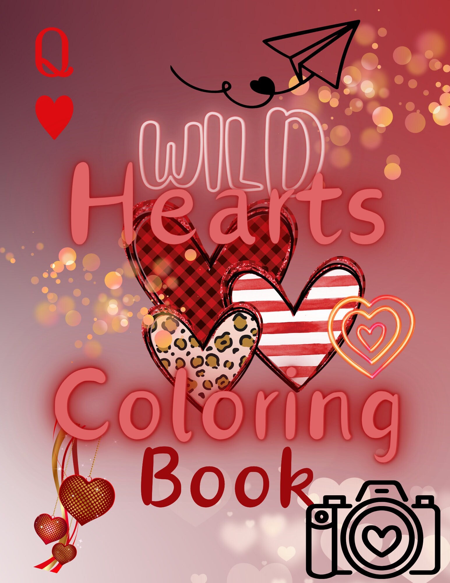 Wild Hearts Coloring Book, Instant Download, Printable Coloring ...