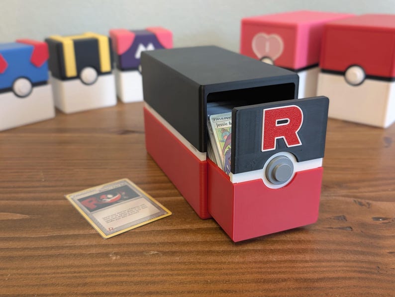 Pokémon Card Storage - Team Rocket - Etsy