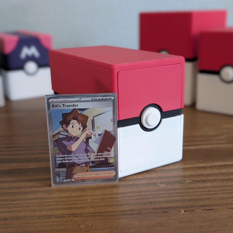 Poke Ball Card Box - Etsy