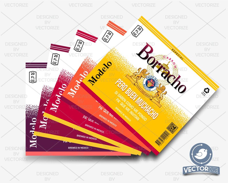 Borracho Tumbler Design, Pack 5 Borracho Wraps for Sublimation ...