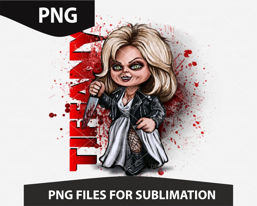 Tiffany Couple PNG, Chucky Terror Sublimation for Garments, Tiffany ...