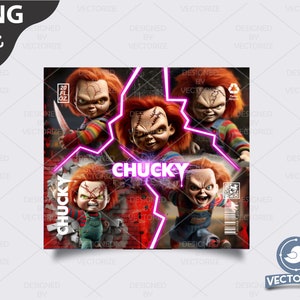 Chucky Cup Wrap PNG, Chucky Terror Sublimation, Instant Download - Etsy