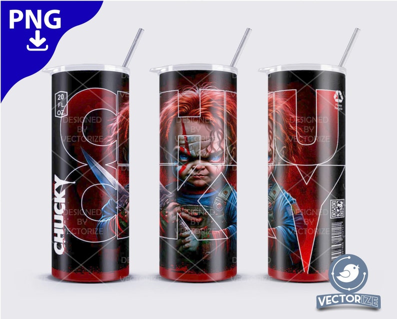Chucky Cup Wrap PNG, Chucky Terror Sublimation, Instant Download - Etsy