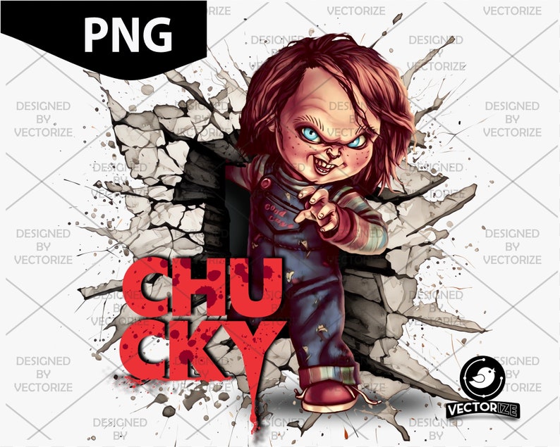 Chucky PNG, Chucky Terror Sublimación para prendas, Descarga inmediata ...