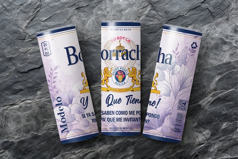 Borracha Tumbler Design, Borracha Wrap for Sublimation, Borracha PNG ...