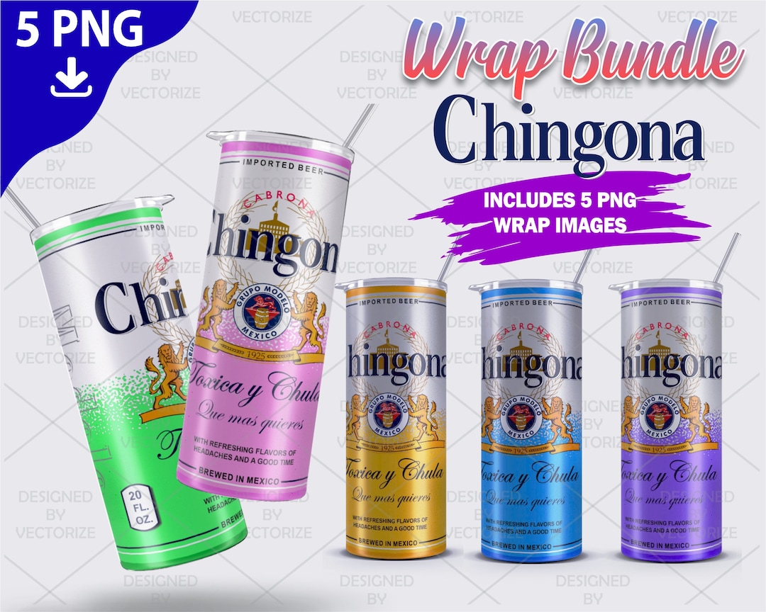 Chingona Tumbler Design, Pack of 5 Chingona Wraps for Sublimation ...