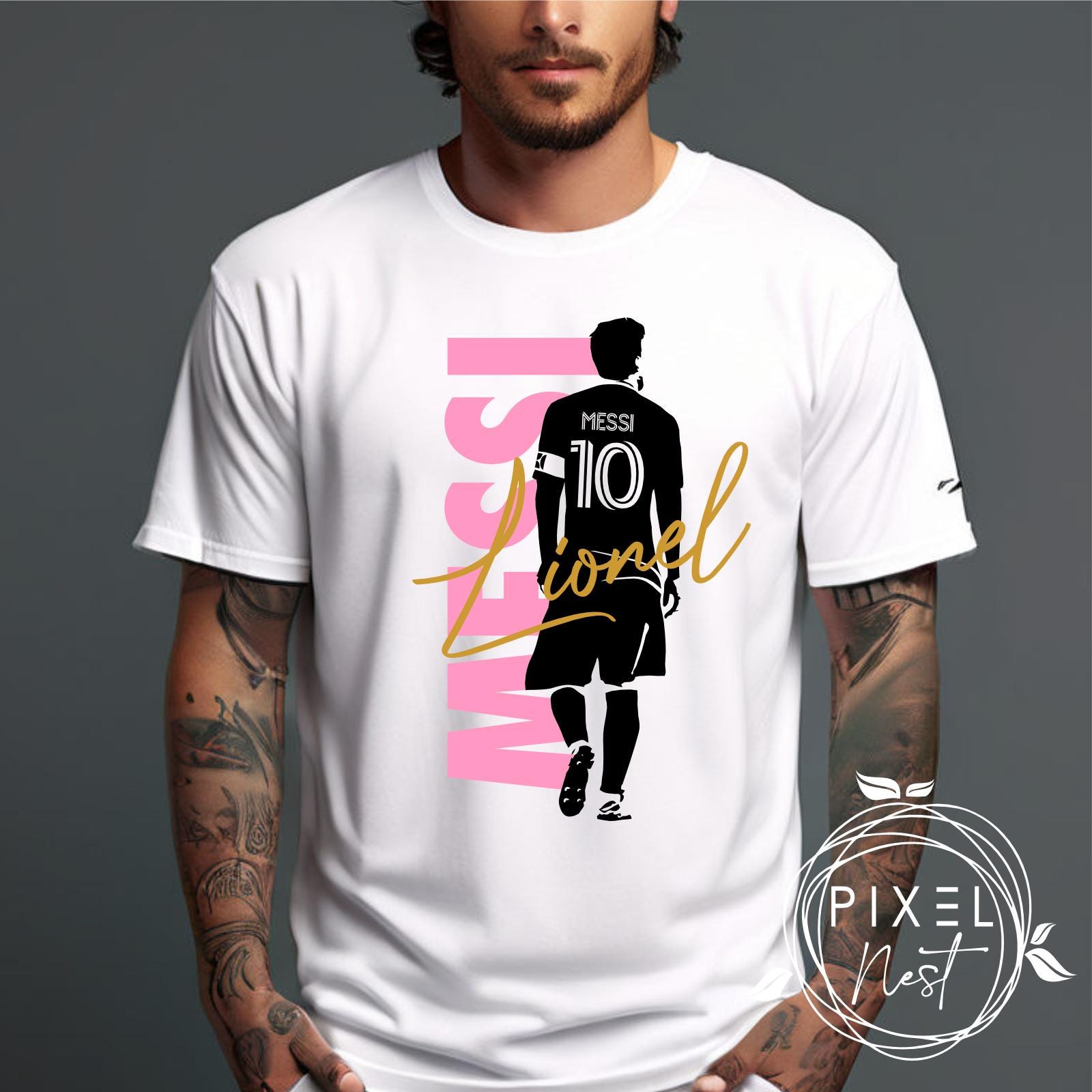 Lionel Messi 10 Svg, Bundle of International Club Logo's and Number 10 ...