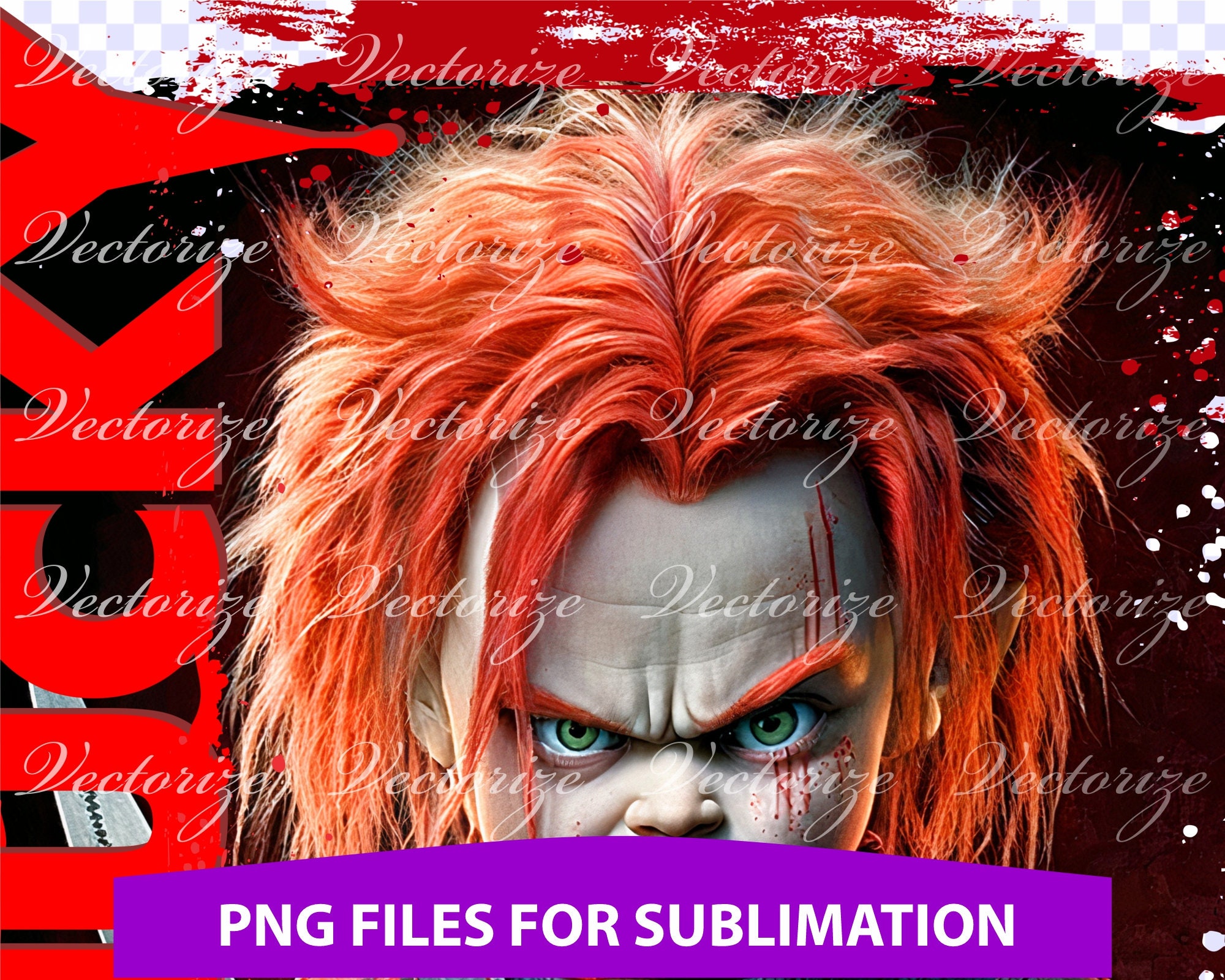 Chucky PNG, Chucky Terror Sublimation for Garments, Instant Download - Etsy