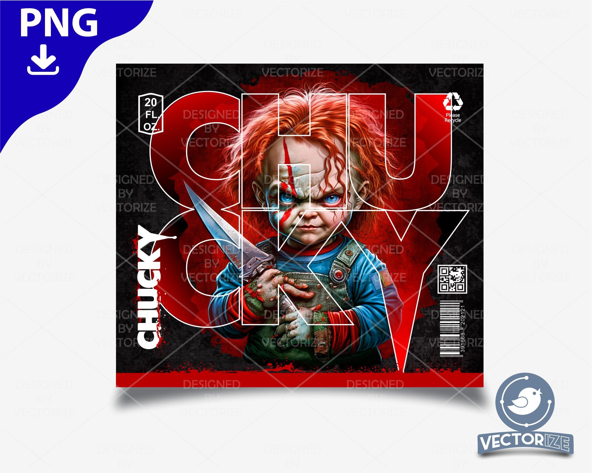 Chucky Tumbler Wrap PNG, Chucky Terror Sublimation, Instant Download - Etsy