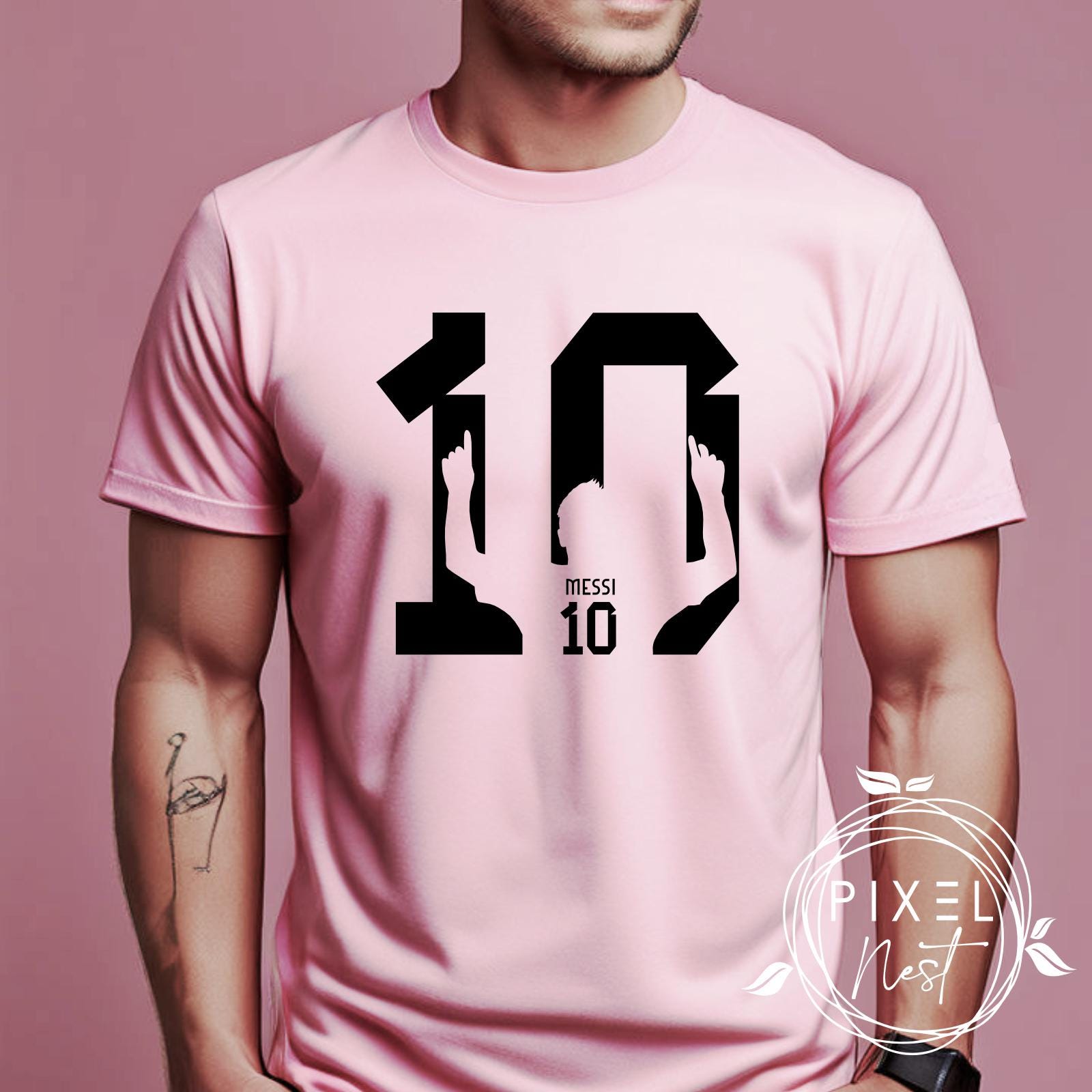 Lionel Messi 10 Svg, Bundle of International Club Logo's and Number 10 ...