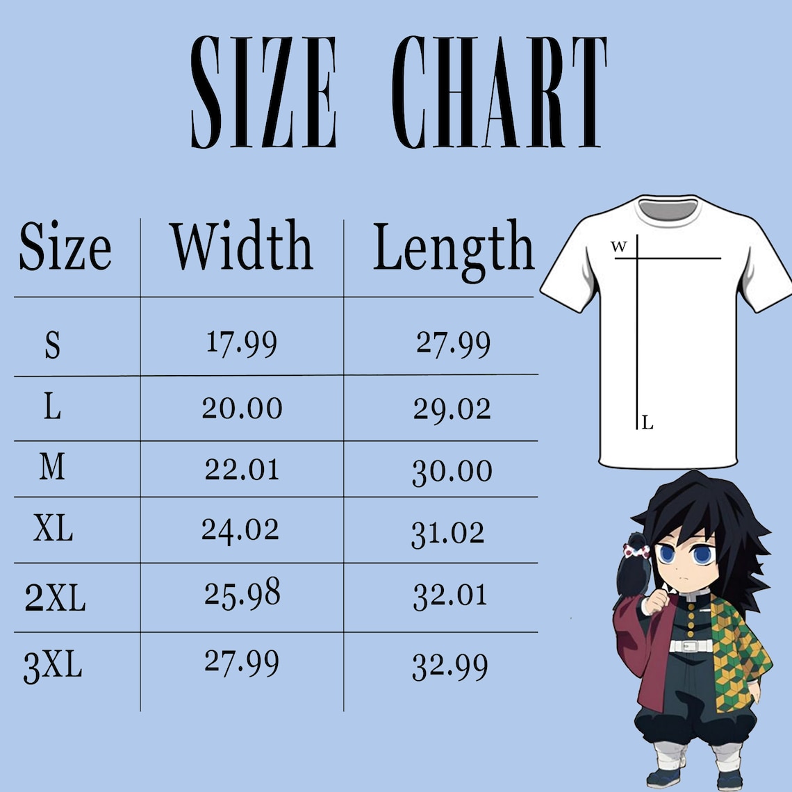 Giyu Tomioka Shirt Japanese T-shirt Manga Shirt Anime Graphic Tees Cool ...