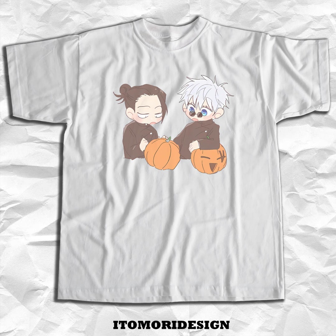 Satoru Gojo and Suguru Geto Shirt, Anime Halloween Shirt, Gojo Pumpkin ...