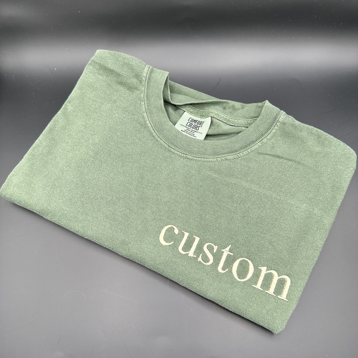 Custom Comfort Colors Tee, Custom Embroidery Shirt, Custom Name T-shirt ...