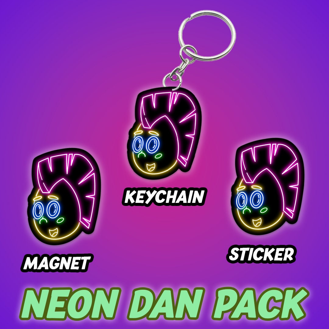 Rfsdan Neon Keychain Pack - Etsy