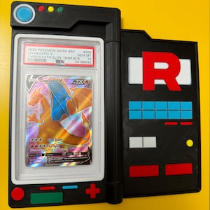 Custom Pokémon Card Holder, Graded Slab Display, Original, Fossil, Team ...