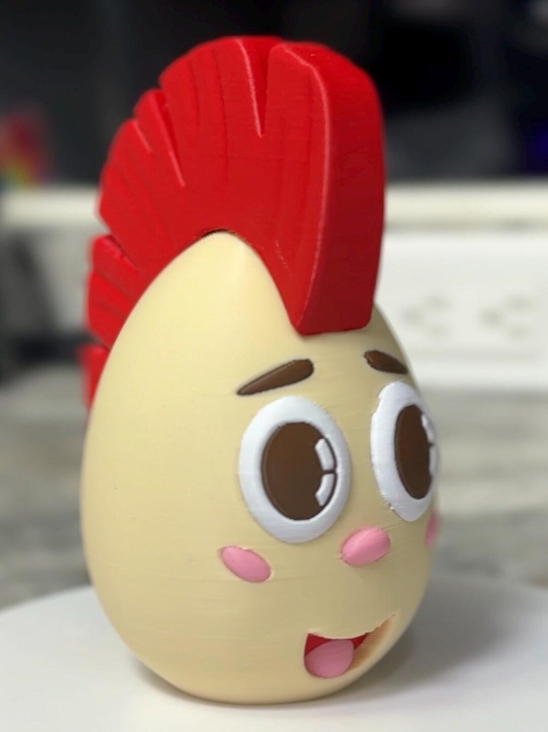Mohawk Egg 3d Printed Figure - Etsy