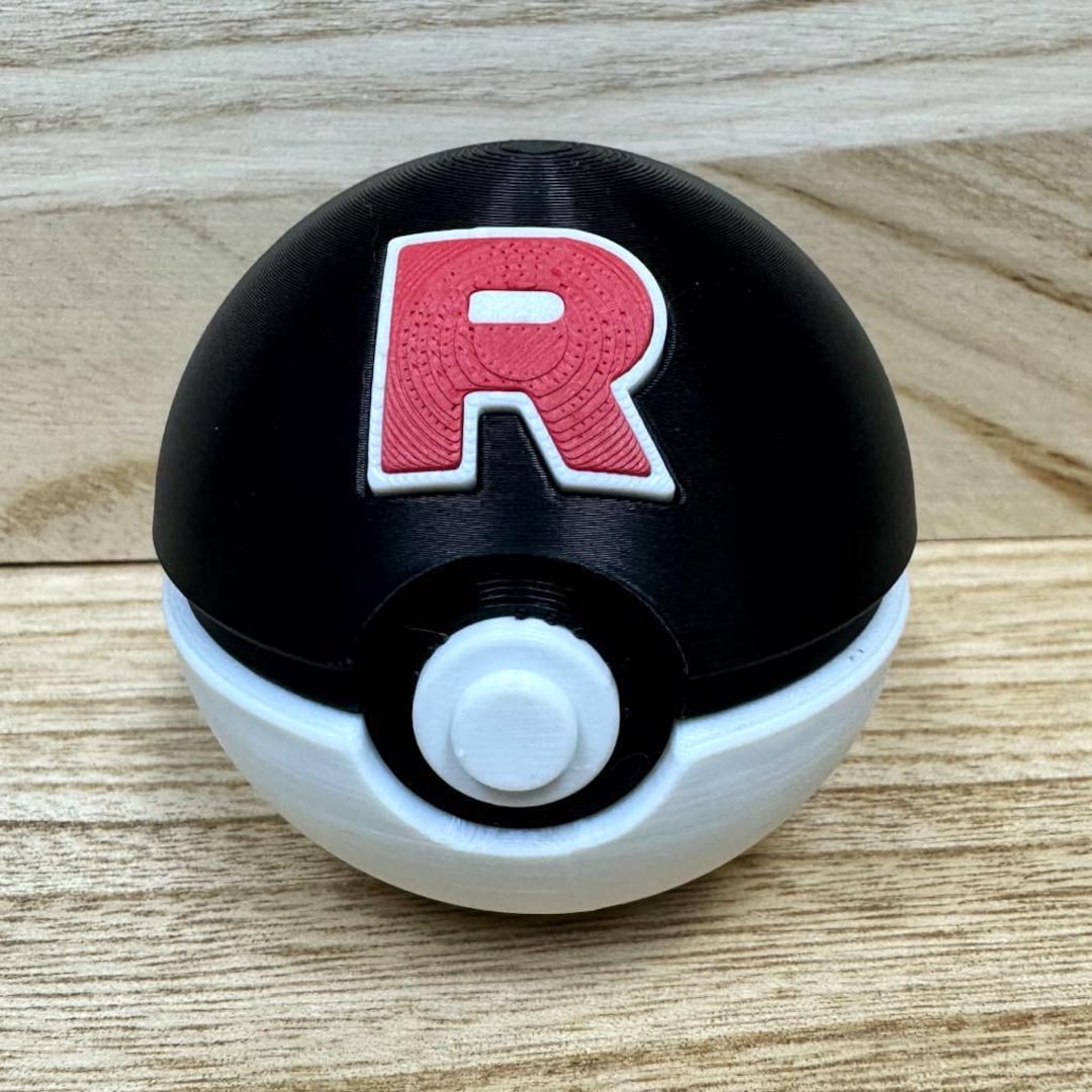 Pokémon Team Rocket Pokeball 3d Printed, Cosplay 2.75 - Etsy UK