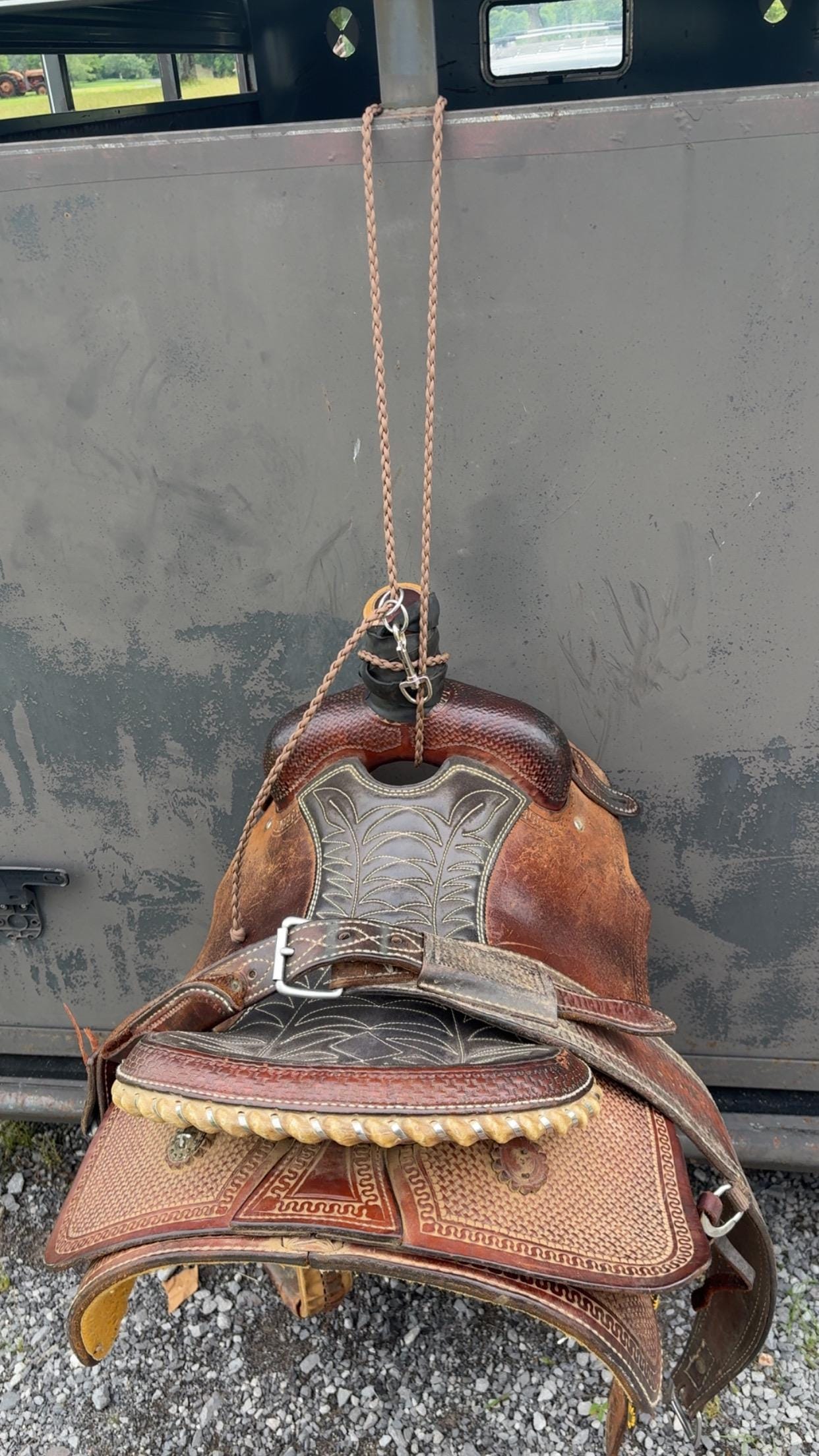 Easy Travel Saddle Hanger Saddle Rack, Rope Horse Saddle Hanger, Travel ...