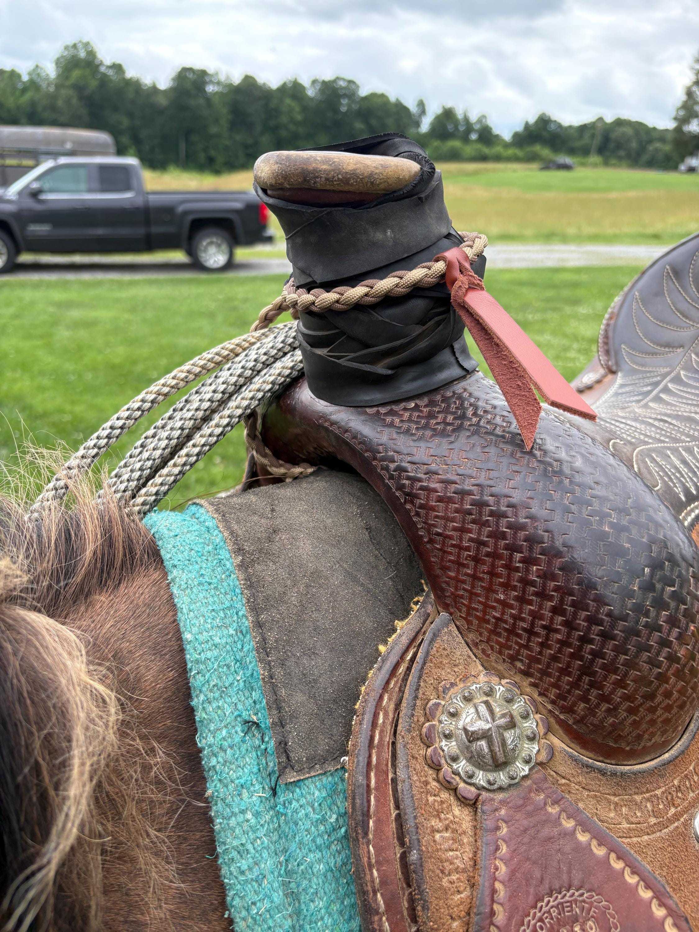 Custom Rope Holder for Saddle, Breakaway Roping, Rodeo Calf Roping ...