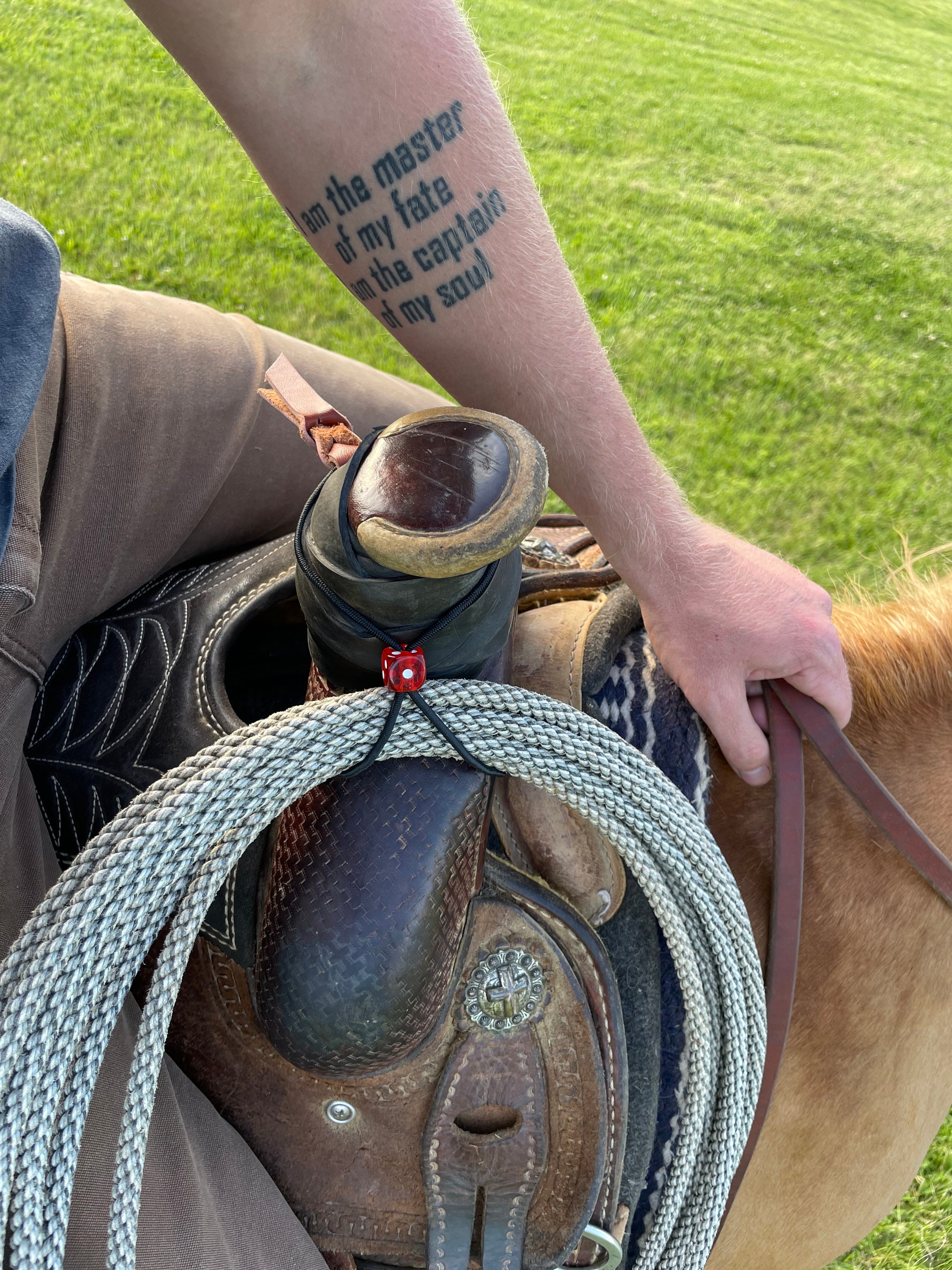 Cowboy Dice Rope Holder for Saddle, Tightening Saddle Rope and Jacket ...