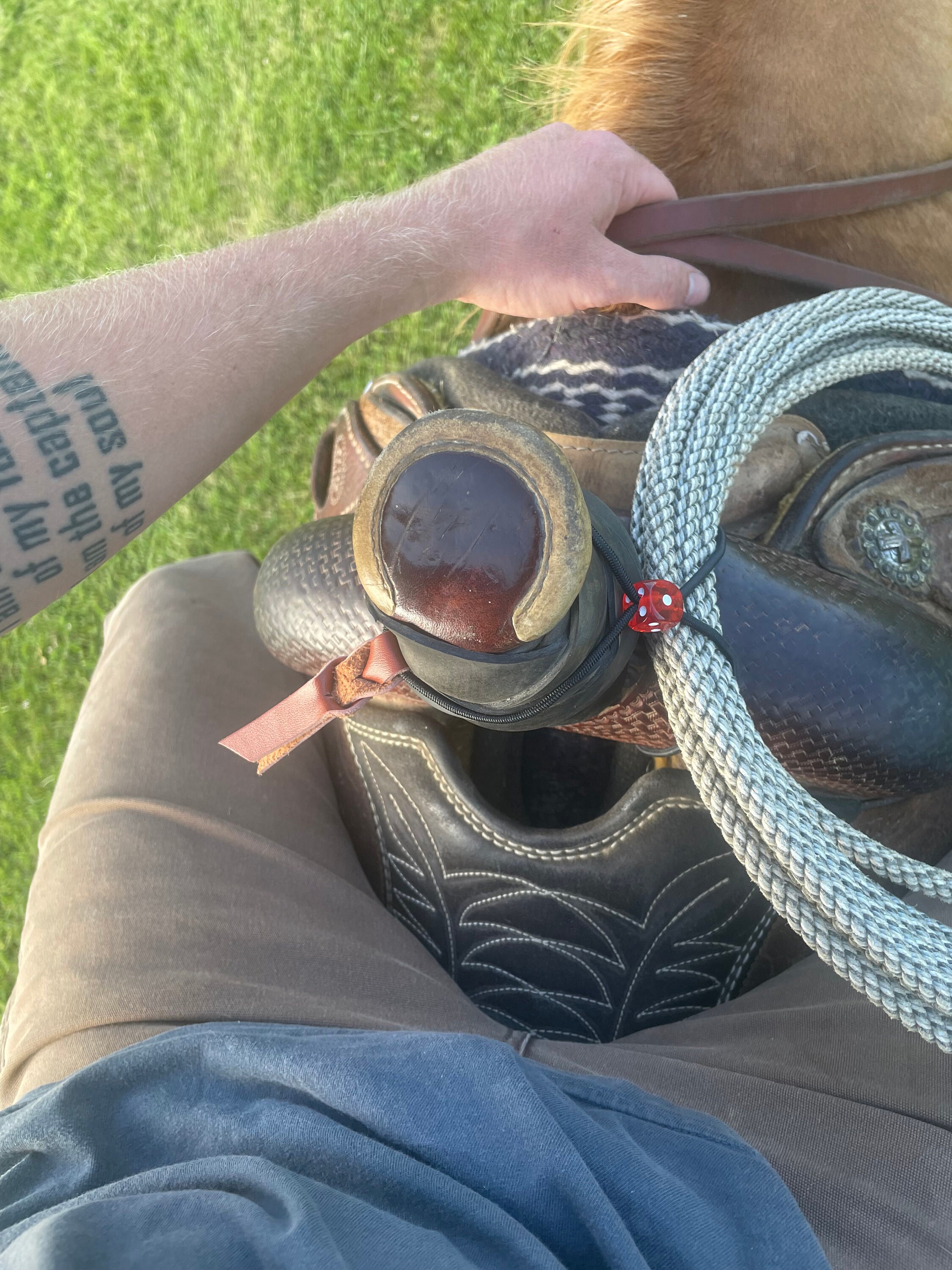 Cowboy Dice Rope Holder for Saddle, Tightening Saddle Rope and Jacket ...