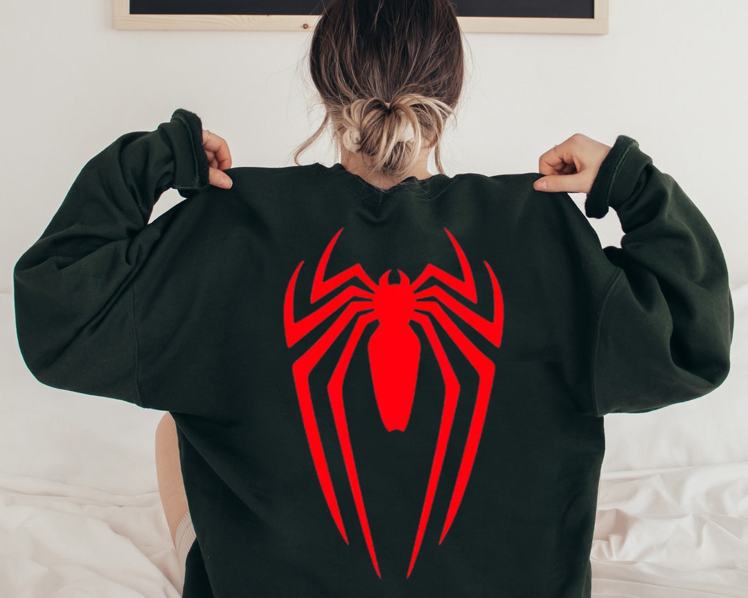 Spiderman Logo Sweatshirt, Y2k Spider Hoodie, Spider-man Hoodies ...