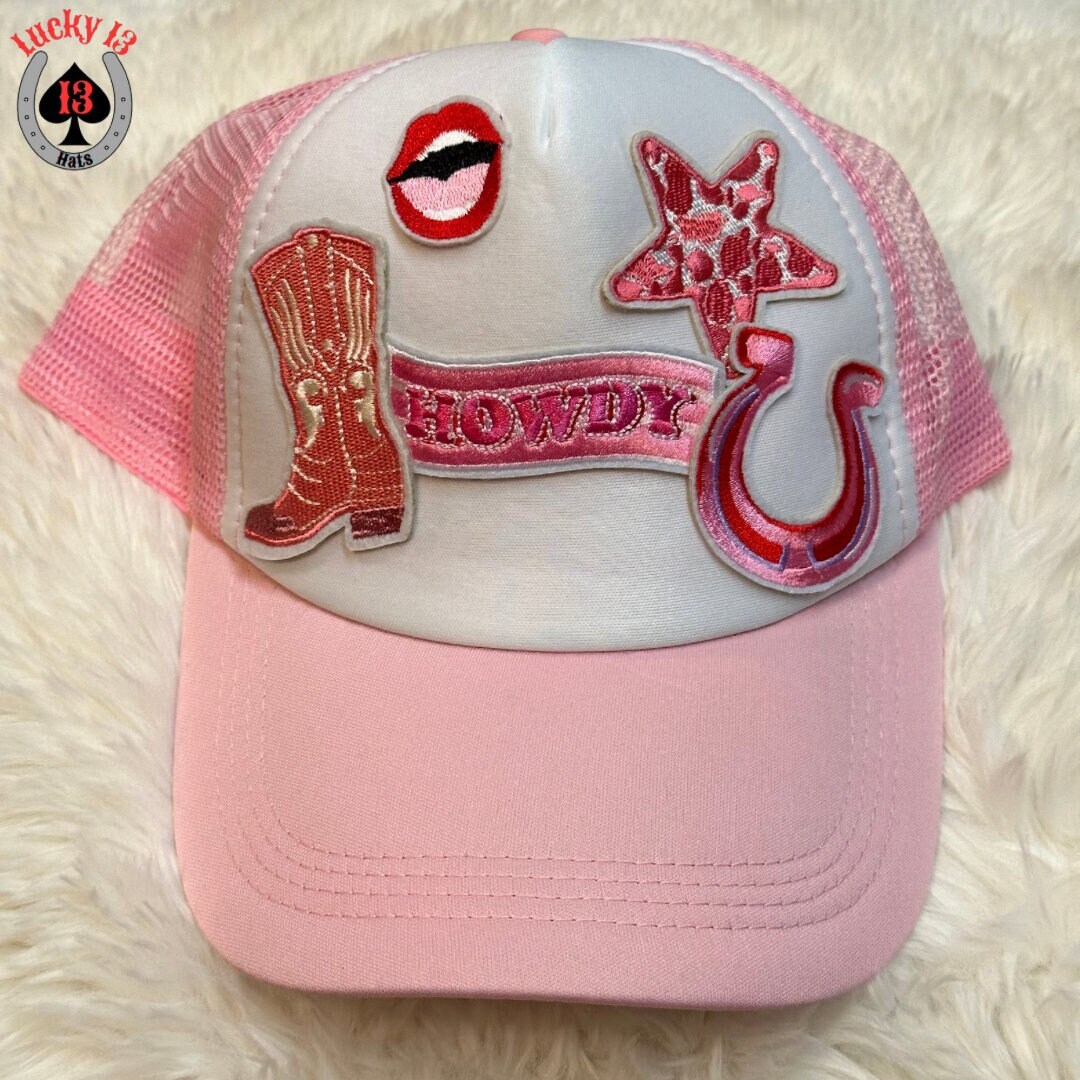 Western Trucker Hat With Patches - Etsy