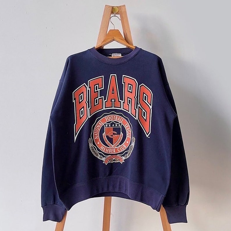 Vintage Chicago Bears Sweatshirt, Hoodie Retro NFL Chicago Bears ...