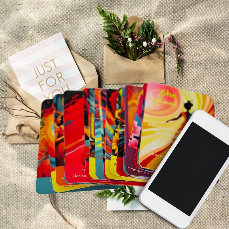 52 Positive Affirmation Card Deck for Women / Motivational Cards ...