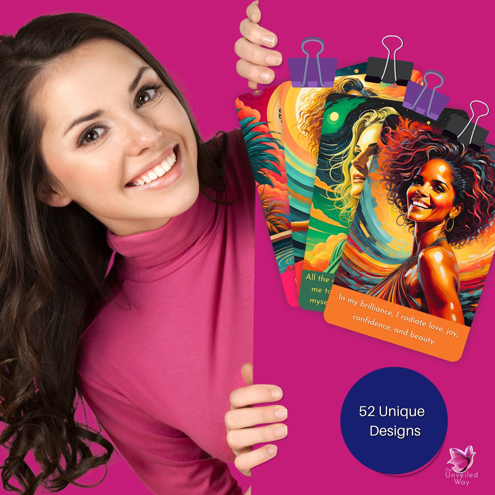 52 Positive Affirmation Card Deck for Women / Motivational Cards ...