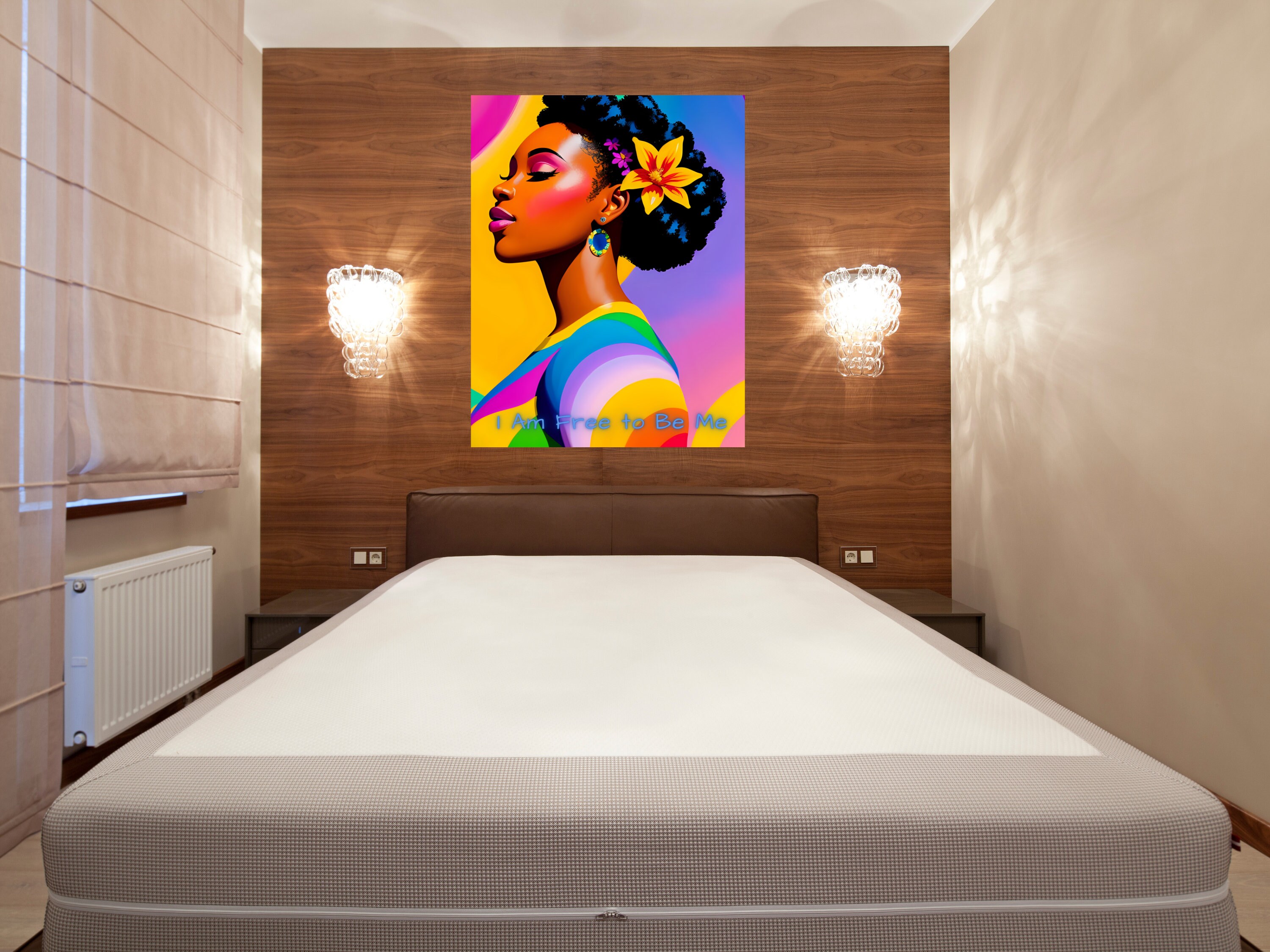 Colorful Woman Printable Poster, Black and Multicultural Women Digital ...