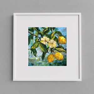 Mosaic Look Lemons Ceramic Tile | Kitchen Decor | Gift for Her ...