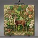 William Morris Inspired Woodland Deer Ceramic Tile | Art Nouveau | Wall ...