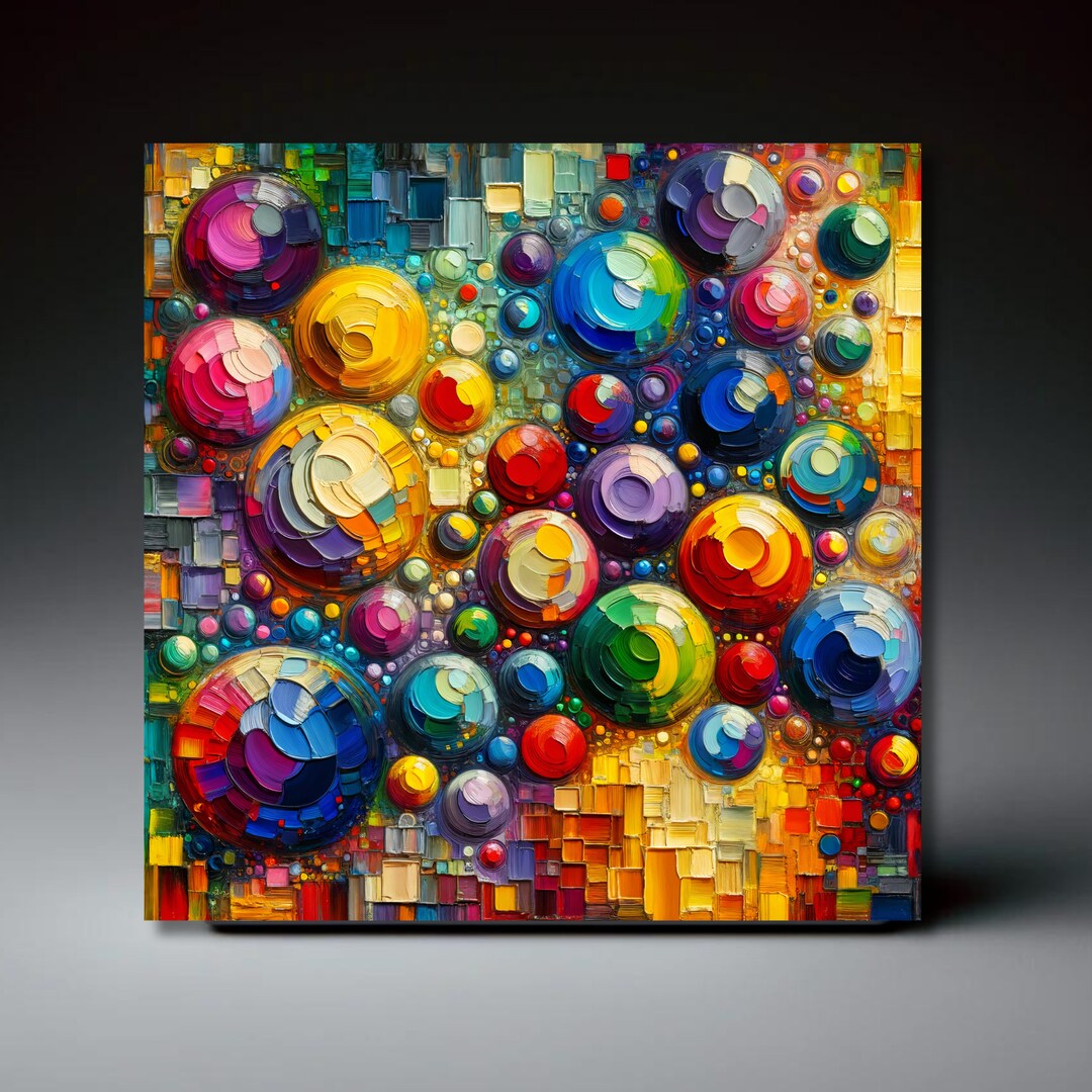 Modern Art Tile Abstract Expressionism Tile Home and Kitchen Decor ...