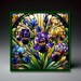 Floral Mosaic-look Wildflower Ceramic Art Tile Wildflowers Birthday ...