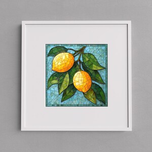 Mosaic Look Lemons Ceramic Tile | Kitchen Decor | Gift for Her ...