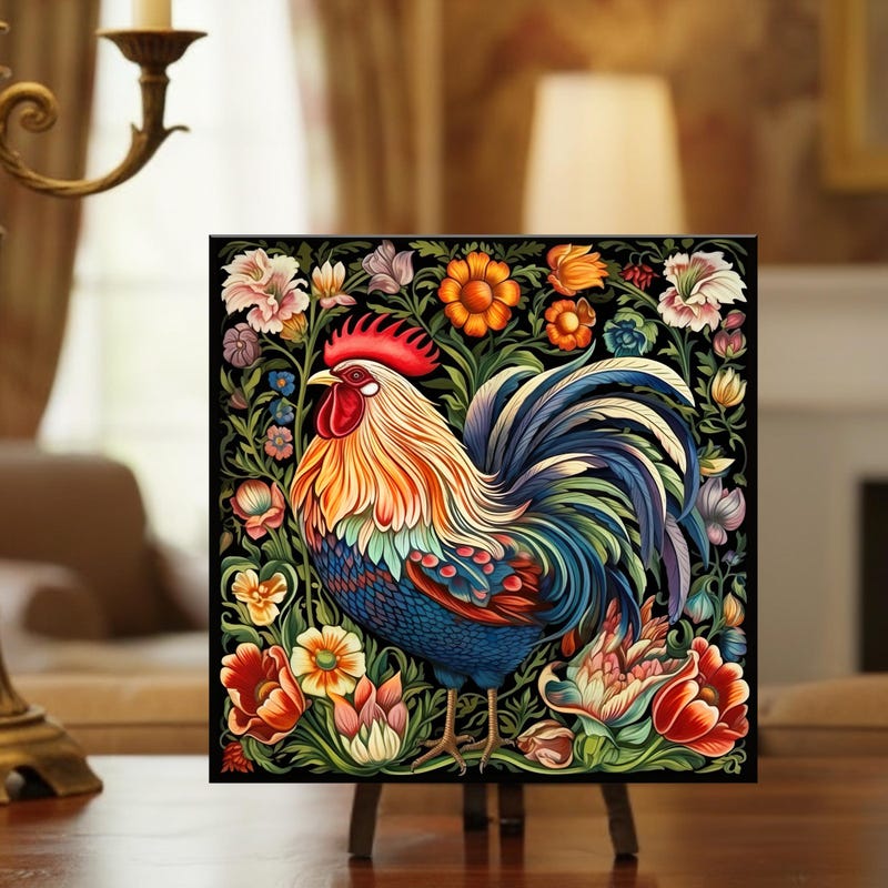 Rooster Ceramic Tiles - Etsy
