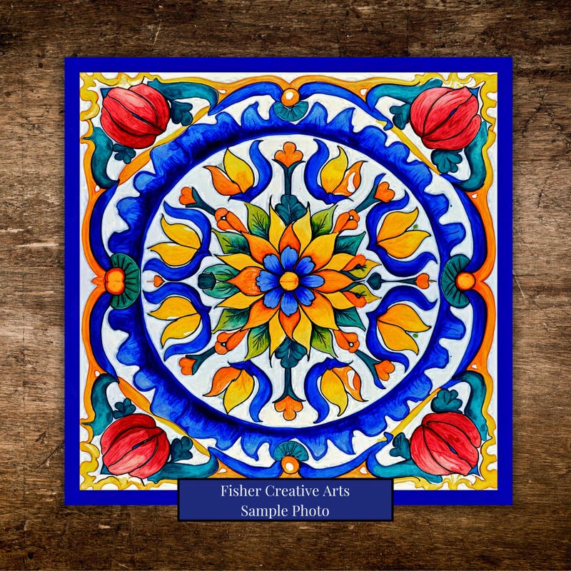 Spanish Tile Wall Art - Etsy
