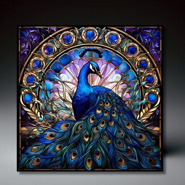 Art Deco Peacock - Etsy