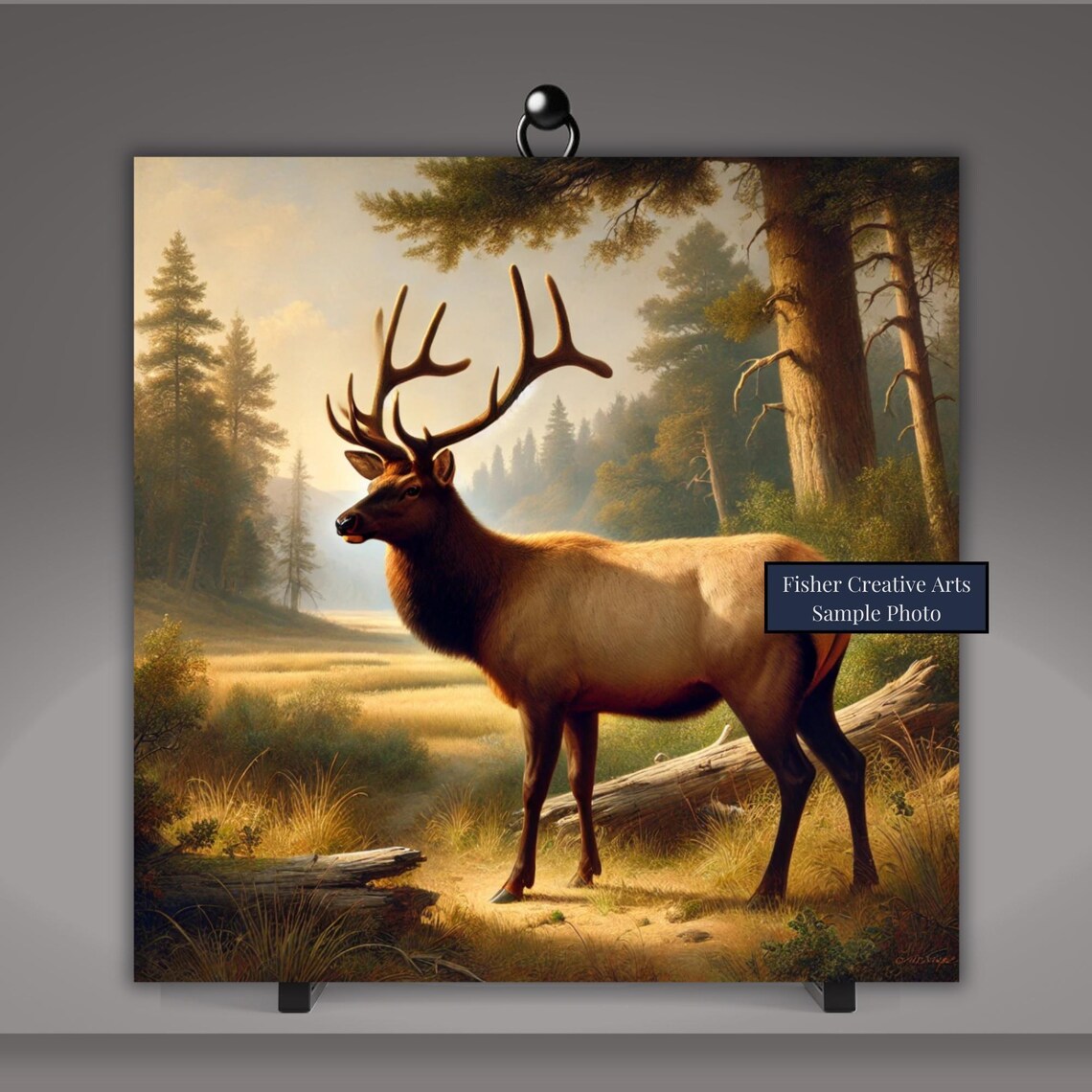 Elk Ceramic Tile | Decorative Tile | Vintage Audubon-style Inspired Art ...