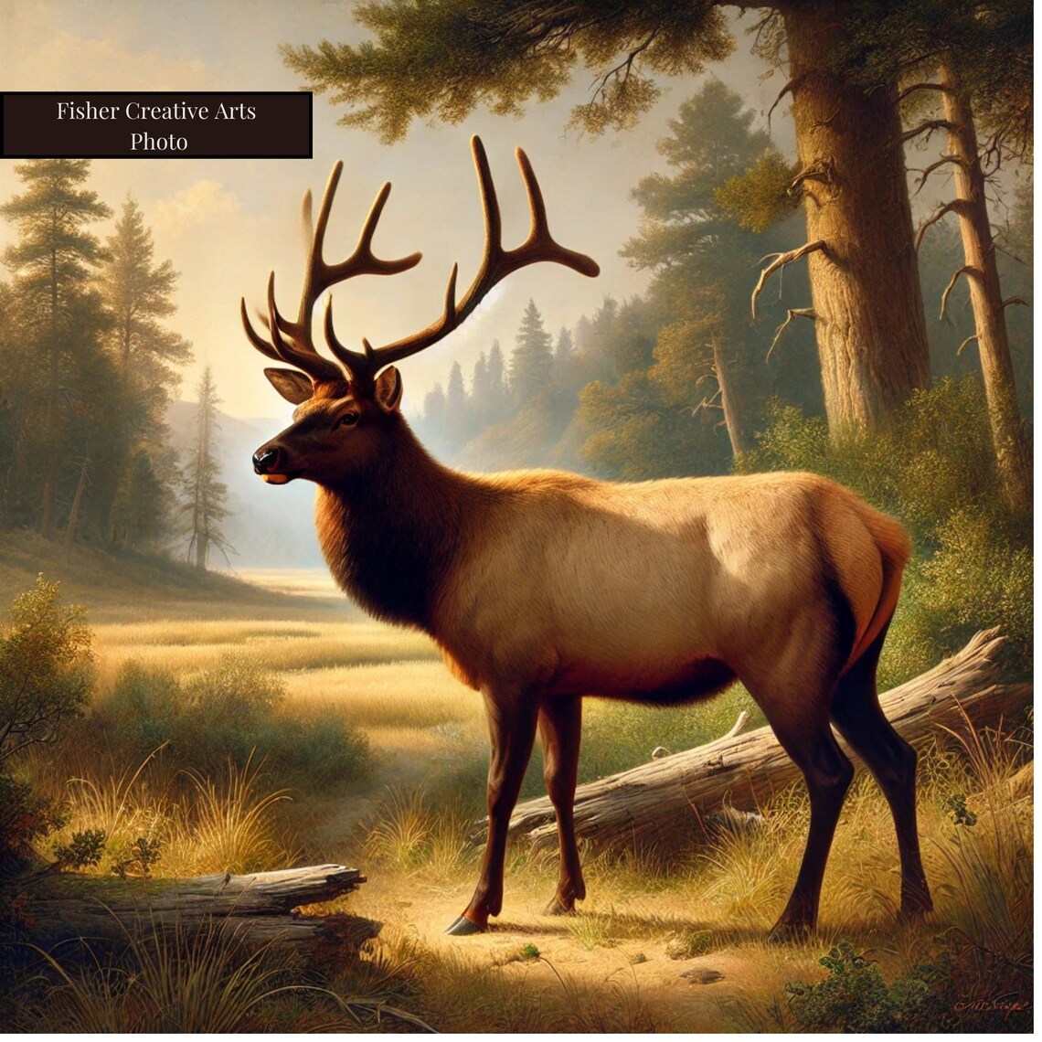 Elk Ceramic Tile | Decorative Tile | Vintage Audubon-style Inspired Art ...