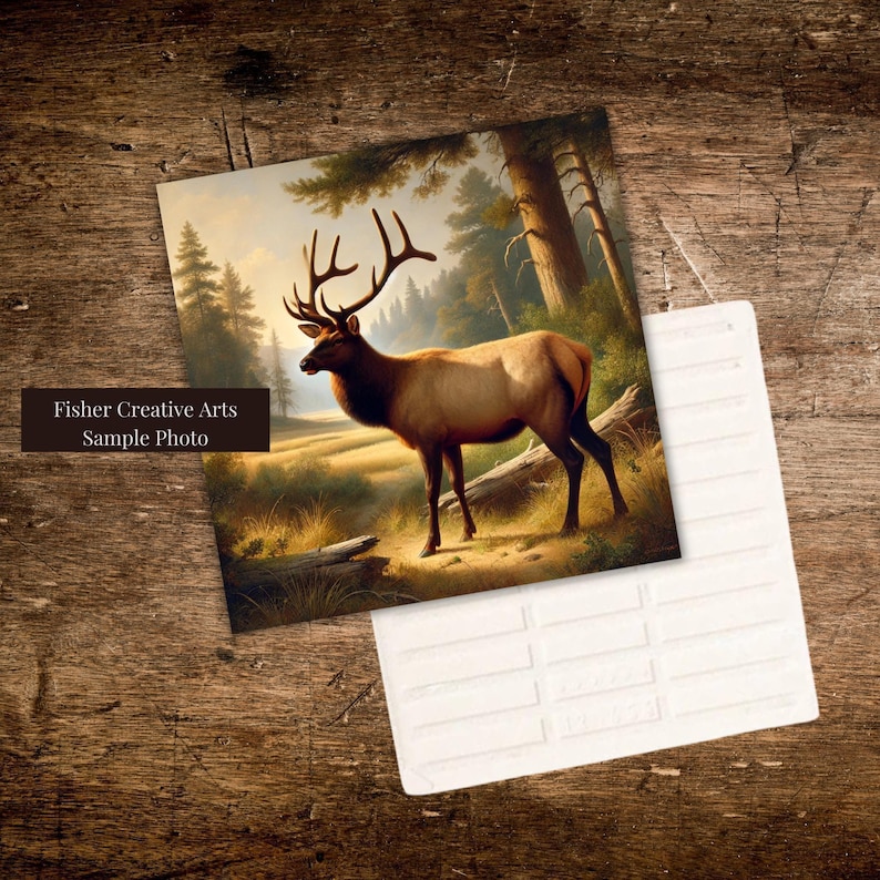 Elk Ceramic Tile | Decorative Tile | Vintage Audubon-style Inspired Art ...