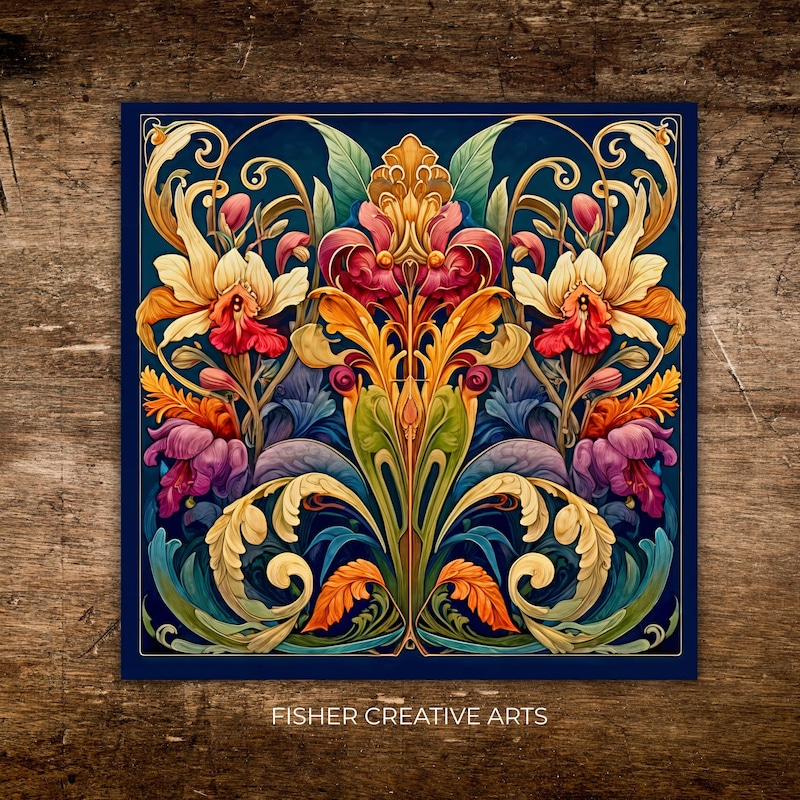 Craftsman Deco Tile - Etsy