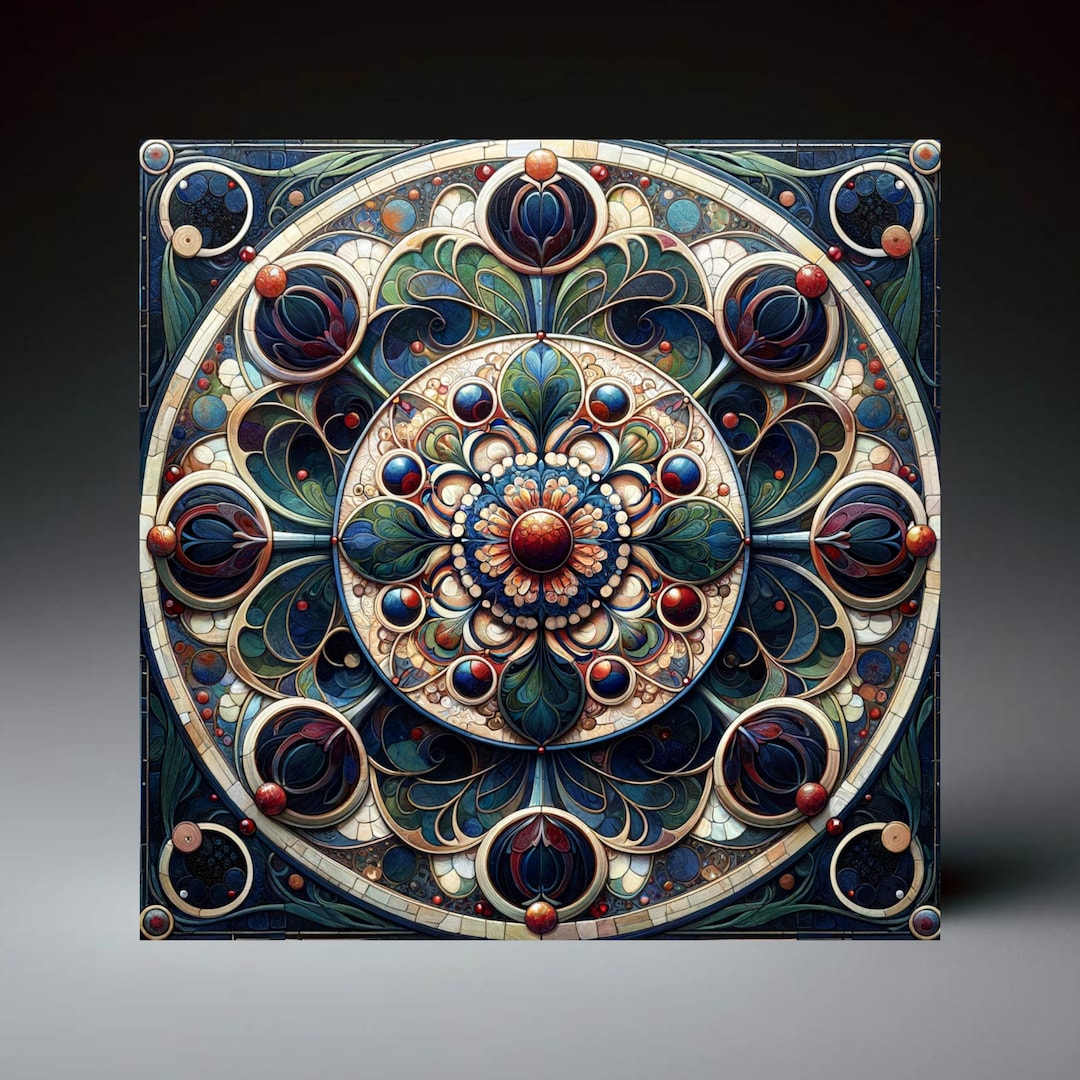 Art Nouveau Ceramic Tile | Vintage Inspired Art | Unique Home Decor ...